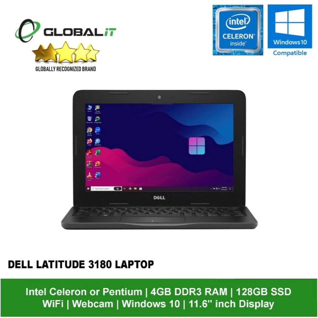 (Refurbished) Dell Latitude 3180 Laptop / 11.6" inch Display / Intel ...