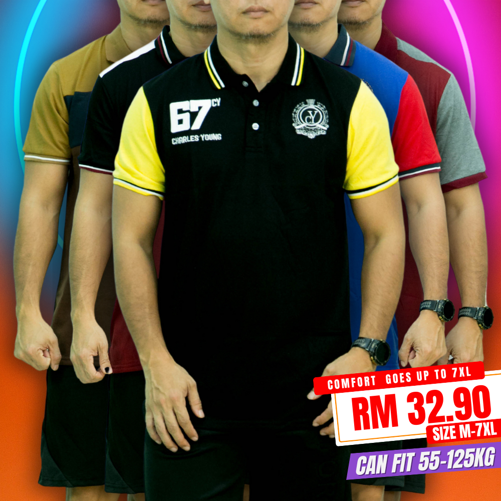 CY 62201 Men's Polo Shirt | M - 7XL | Big Size | Comfortable & Stylish ...