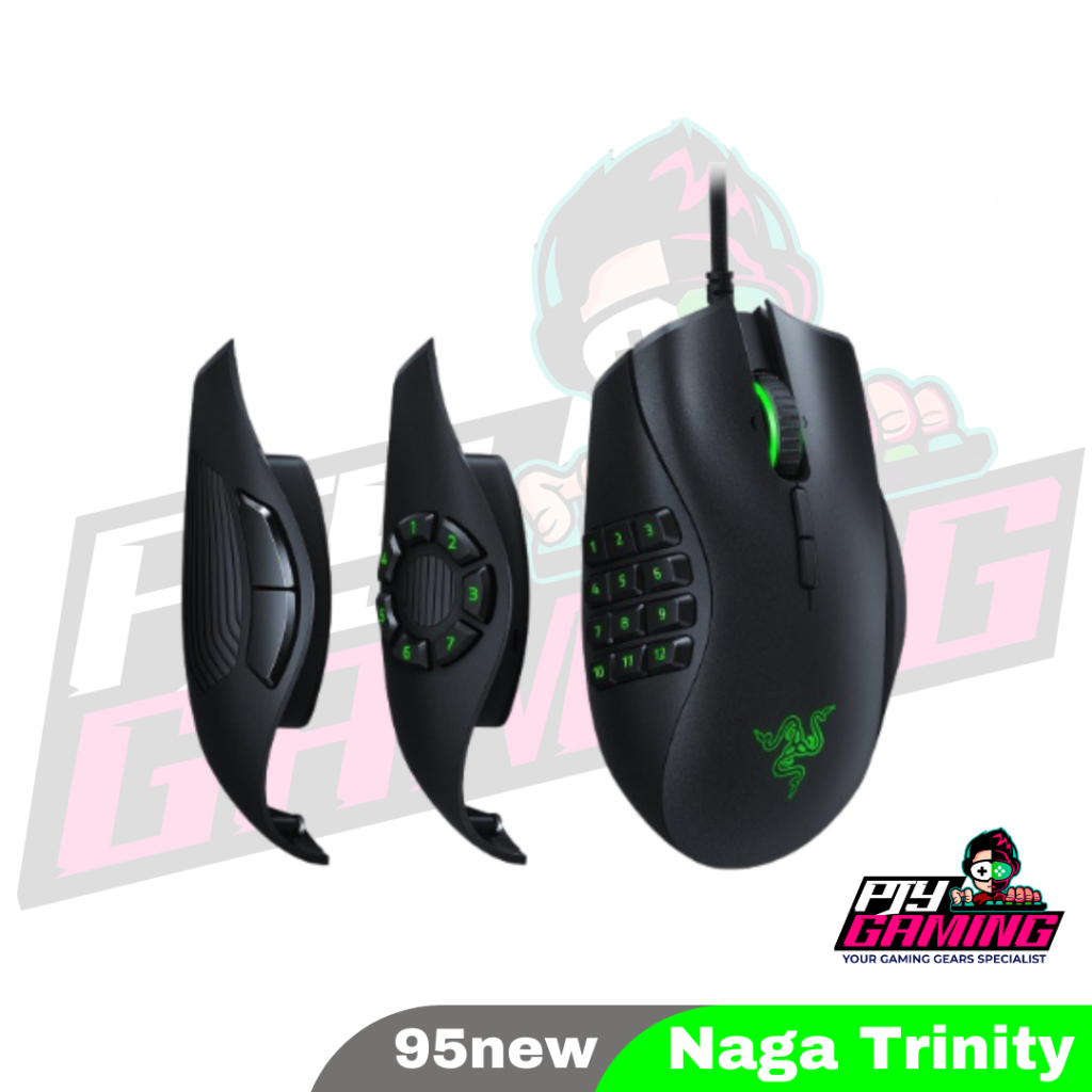 [Used] R@zer Naga Trinity - MOBA / MMO Gaming Mouse [PJY Gaming] | Shopee Malaysia