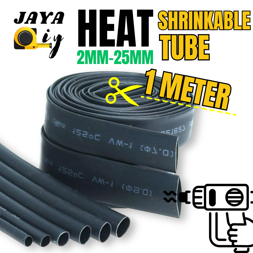 [LOOSE CUT] 1 METER - (2:1) HEAT SHRINK TUBE INSULATOR SLEEVE Ø0.6mm ...