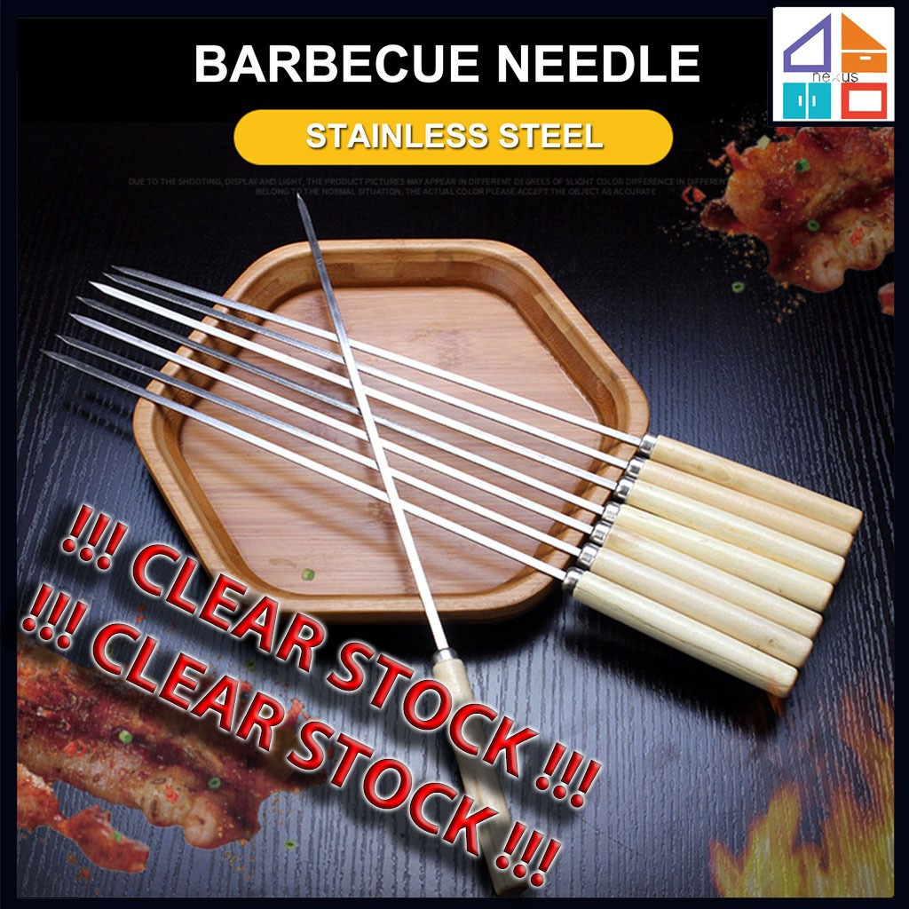BBQ Stainless Steel Stick,Barbecue Stick | Shopee Malaysia
