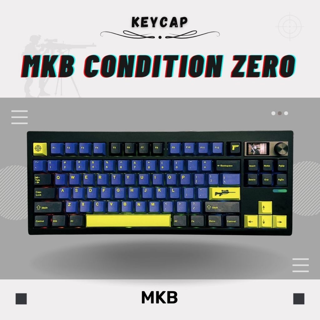 MKB Condition Zero PBT Dye-Sublimation Cherry Profile Keycap Set for Mechanical Keyboard ...