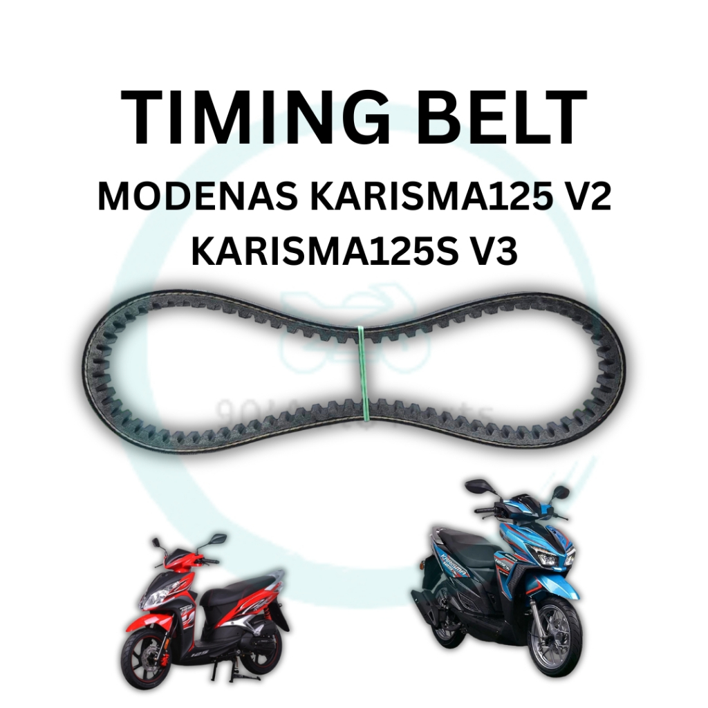 BELTING TIMING BELT PULLEY DRIVE BELT MODENAS KYMCO KARISMA 125 V2 V3 ...
