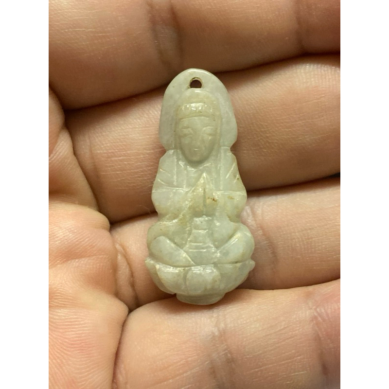 天然玉石Type A Jadeite Jade Guan Ying Buddha Pendant | Shopee Malaysia
