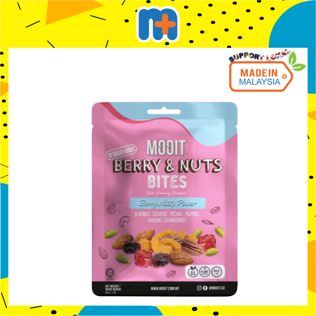 [MPLUS] MOOIT Berry & Nuts Bites 30g | Shopee Malaysia