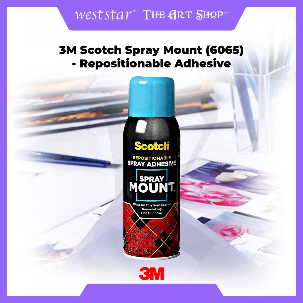 3M Scotch Spray Mount (6065) - Repositionable Adhesive [Weststar The ...