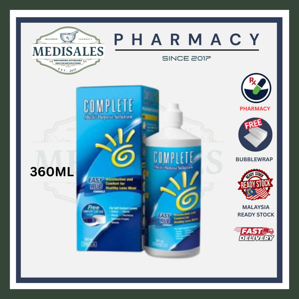 COMPLETE MULT-PURPOSE SOLUTION EASY RUB FORMULA 360ML (EXP 09/2025 ...