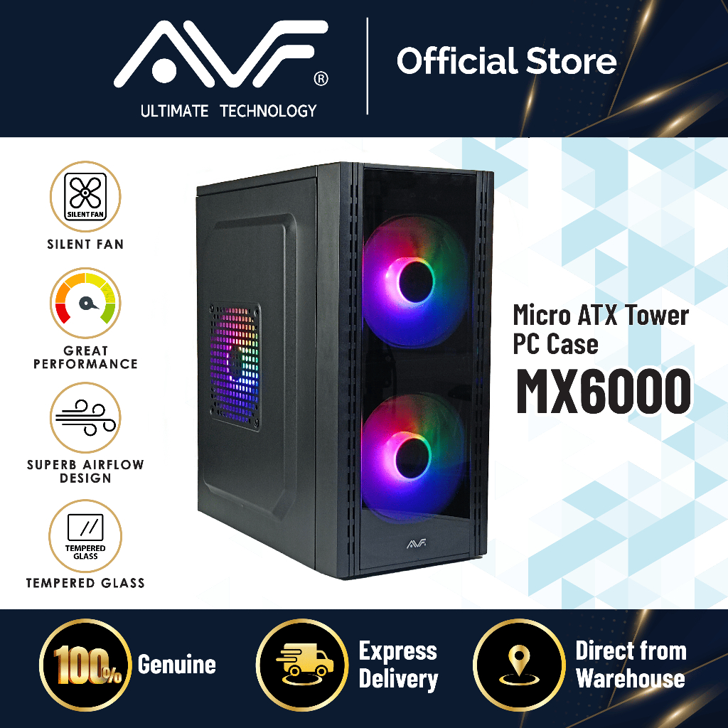 Gaming Freak MX6000 Mini Micro Mid Tower MATX Side Transparent Casing ...