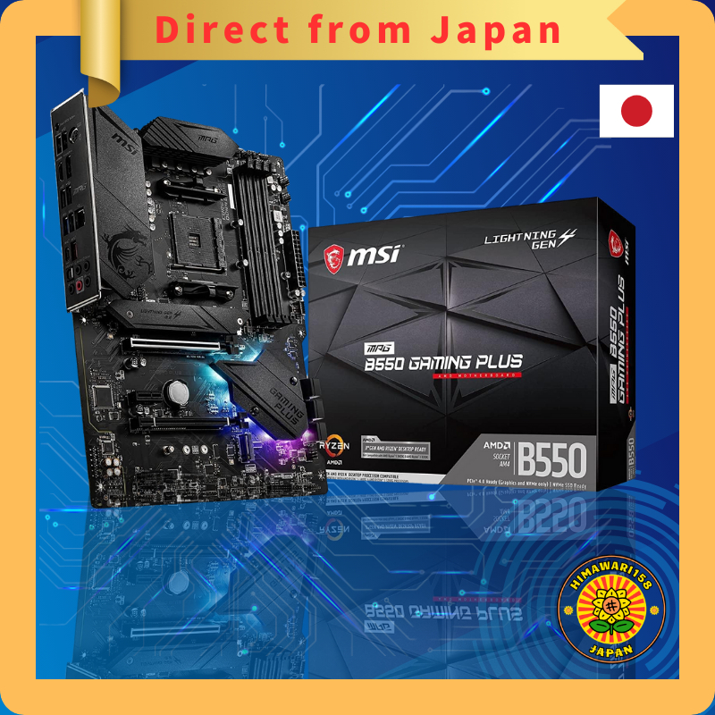 MSI Motherboard MPG B550 GAMING PLUS/A ATX [Equipped with AMD B550 ...