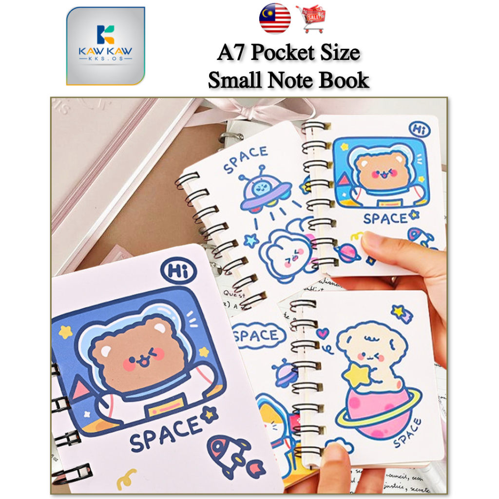 𝐊𝐊𝐒 𝐀𝟕 𝐏𝐨𝐜𝐤𝐞𝐭 𝐒𝐢𝐳𝐞 𝐒𝐦𝐚𝐥𝐥 𝐍𝐨𝐭𝐞 𝐁𝐨𝐨𝐤 🚚 Cute Cartoon Adorable Animal Mini ...