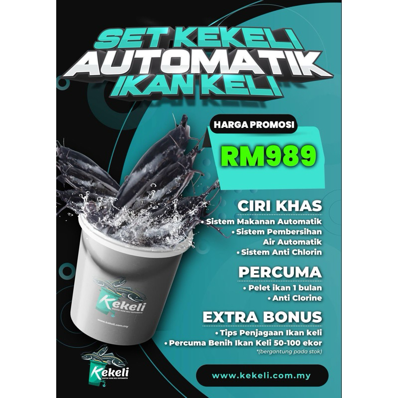 Set SINGLE Kekeli Automatik Ikan Keli | Shopee Malaysia