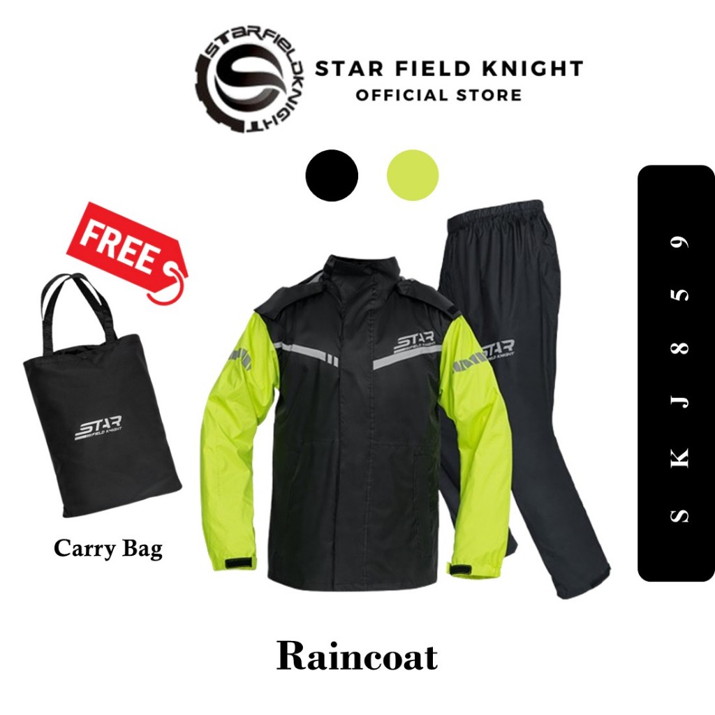 Star Field Knight SKJ859 Wateproof Raincoat Baju Hujan Rainsuit Big ...