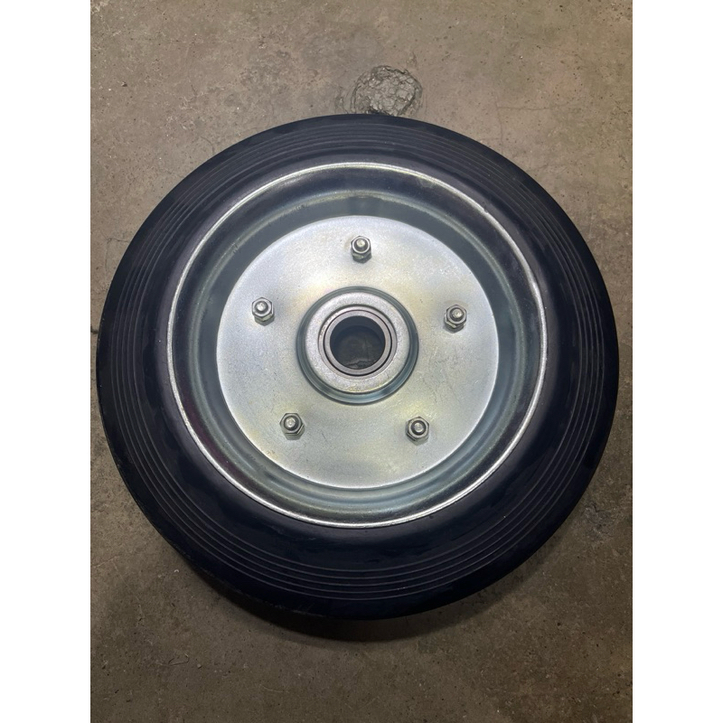 RUBBER WHEEL TAYAR TROLLEY REPLACEMENT 10” (25mm hole) | Shopee Malaysia