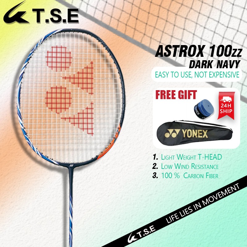 YONEX ASTROX 100ZZ Dark Nav Made in China carbon racket with free ...