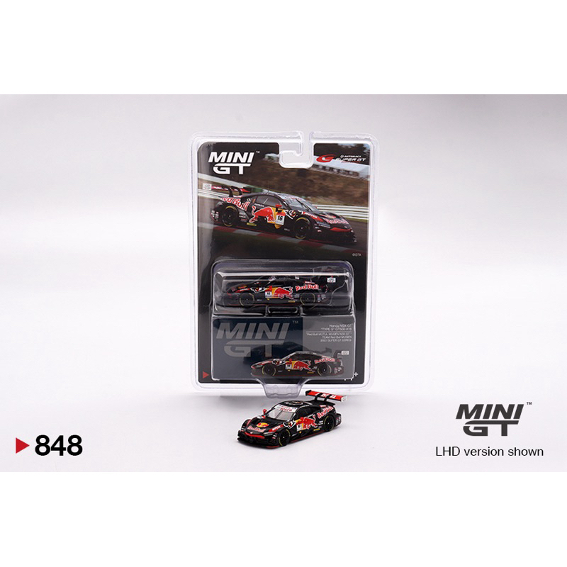 MINI GT 1:64 Honda NSX-GT "TYPE S" GT500 #16 - "Red Bull MOTUL MUGEN NSX-GT " TEAM Red Bull ...