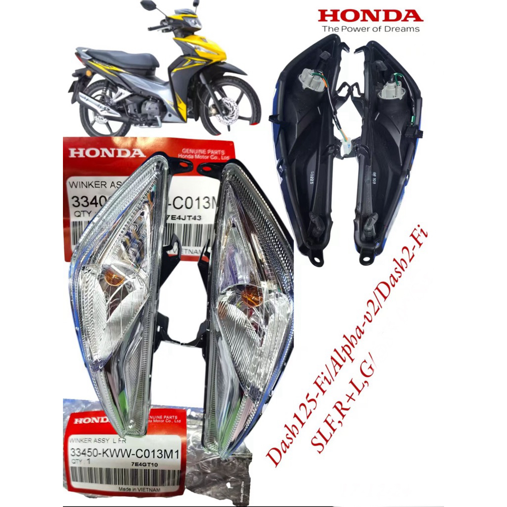 Honda Dash 125 Fi / Alpha v2 / Dash 2 Fi Front Signal Assy Original ...