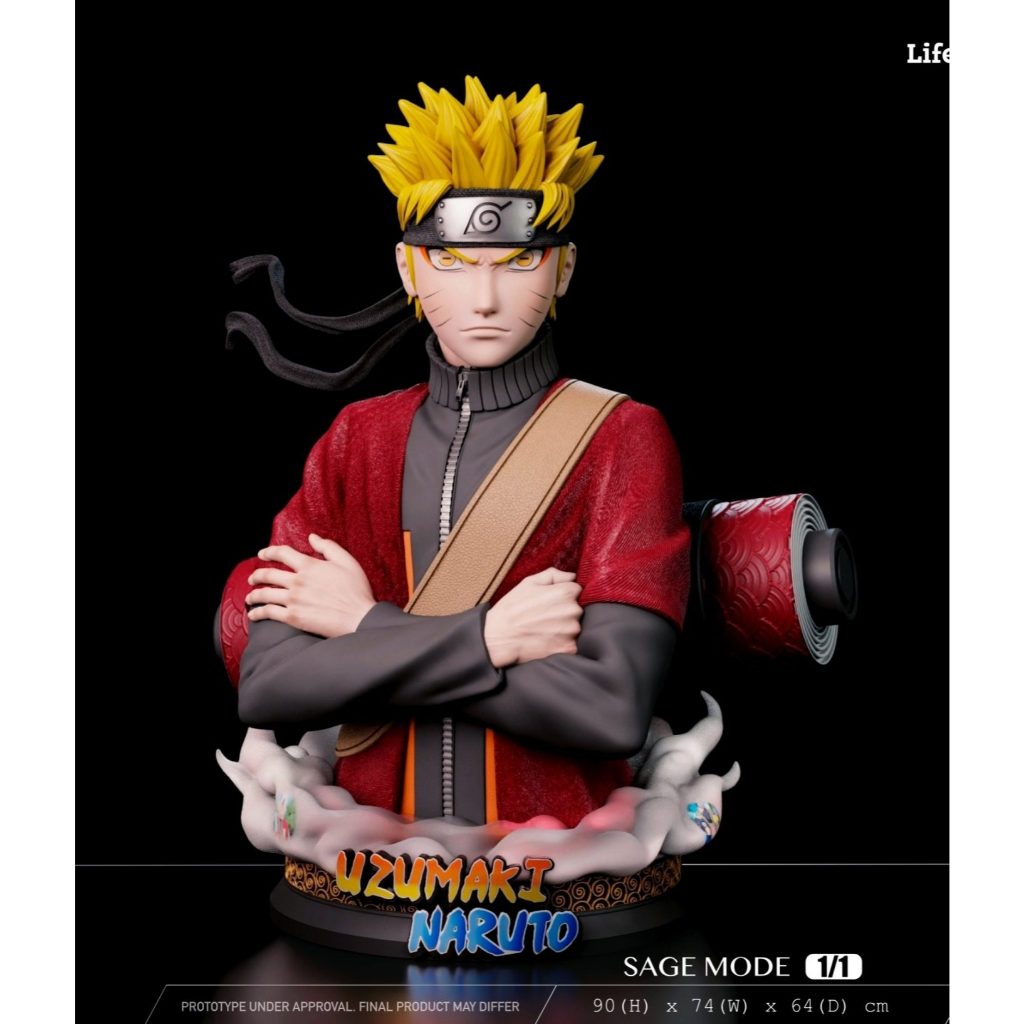 PowerClub Studio - Naruto First Appearance in Sage Mode 1/1 Bust Naruto ...