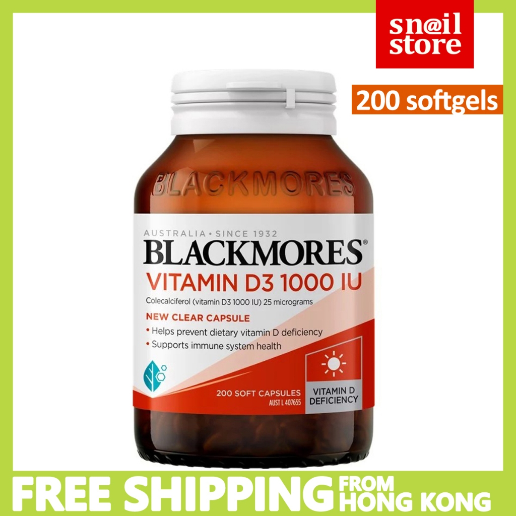 Blackmores Vitamin D3 （EXP 2028）1000 IU (200 soft capsules）維生素 D3 1000 IU / 25mcg（200 粒軟膠囊）維他命D3 ...