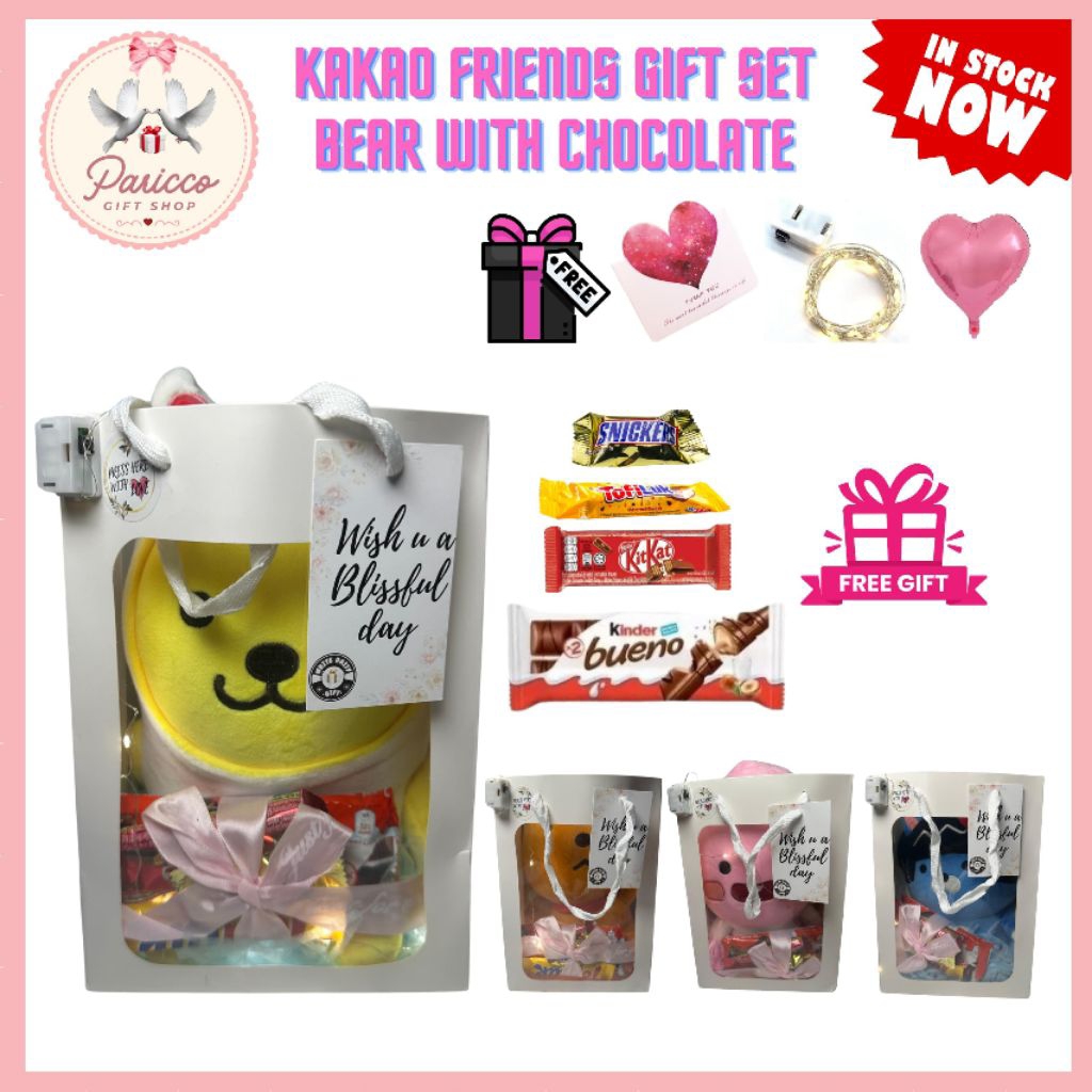 Kakao Friends Gift Set With Chocolate | Bear Hamper | Birthday Gift ...