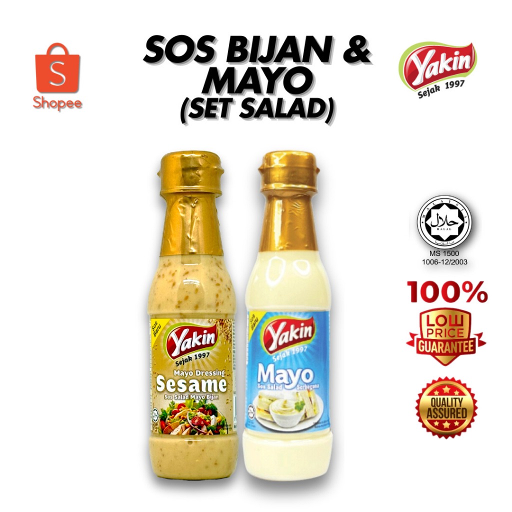 YAKIN SEDAP - SET SALAD (SOS BIJAN 190G & MAYO 190G) | Shopee Malaysia