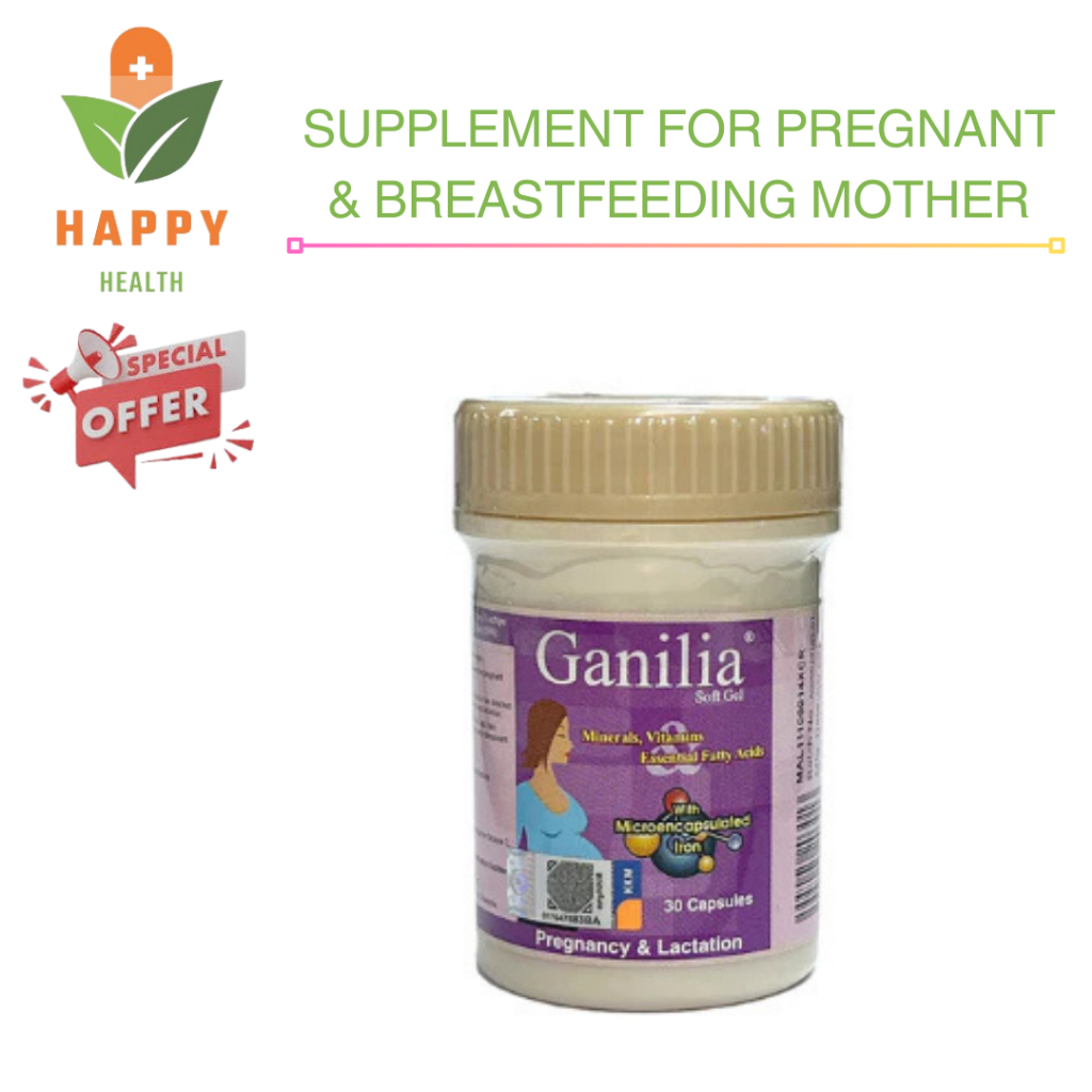 [ Exp 12/2026 ] Ganilia Soft Gel Capsule 30's - Supplement for Pregnant ...