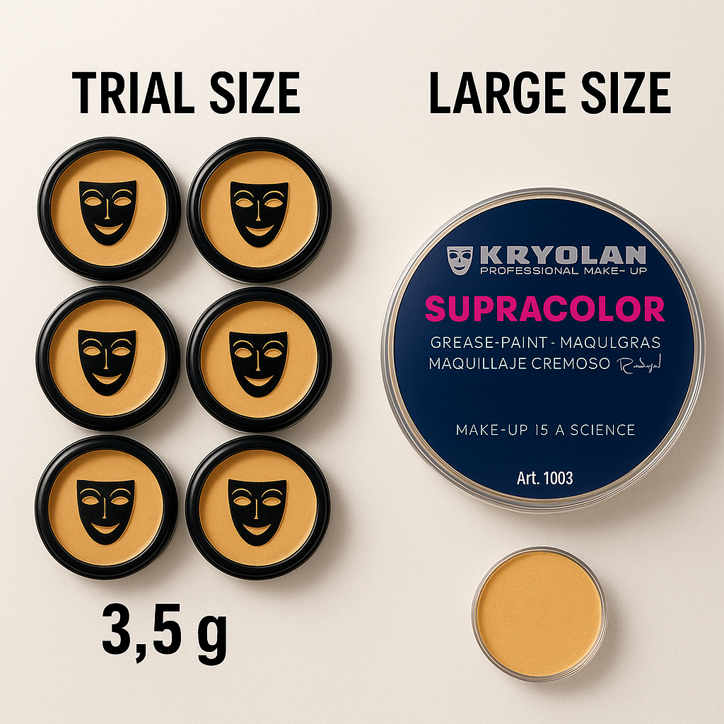 SUPRACOLOR KRYOLAN FOUNDATION (TRIAL PACK) - TAHAN LAMA LONGLASTING ...
