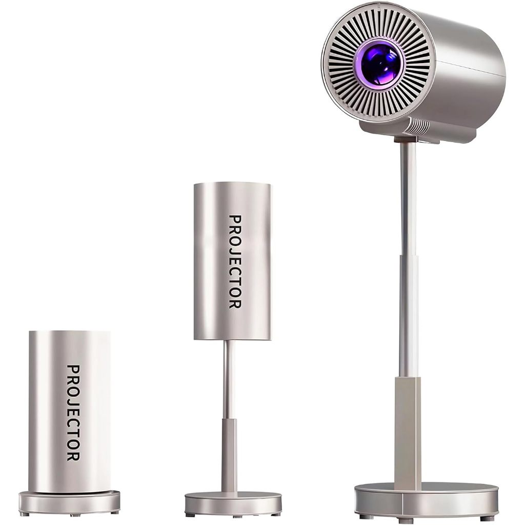 TS-3 Mini Portable 90° Rotating Projector Hidden Telescopic Bluetooth ...