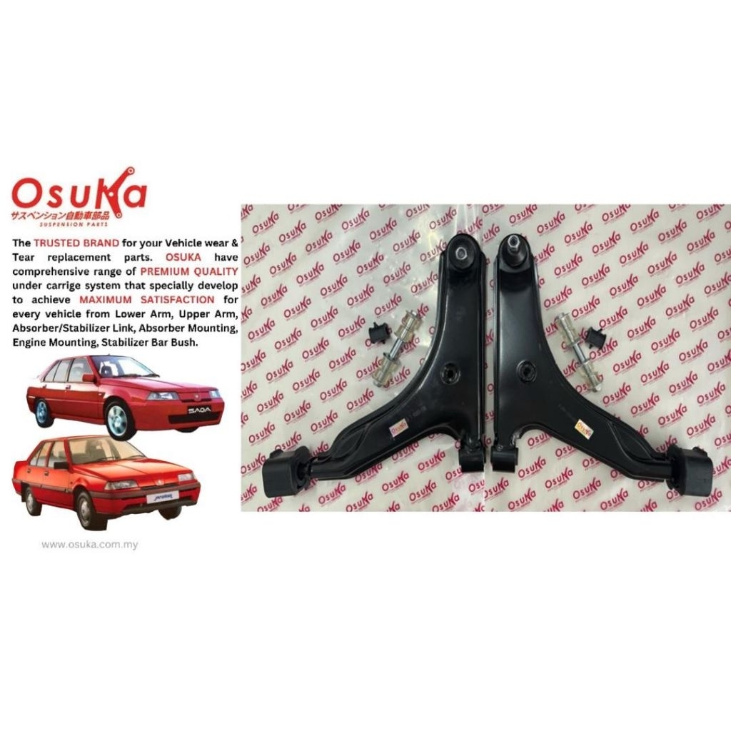 OSUKA COMBO SET 6 ITEM FRONT LOWER ARM , ABSORBER LINK , STABILIZER ...
