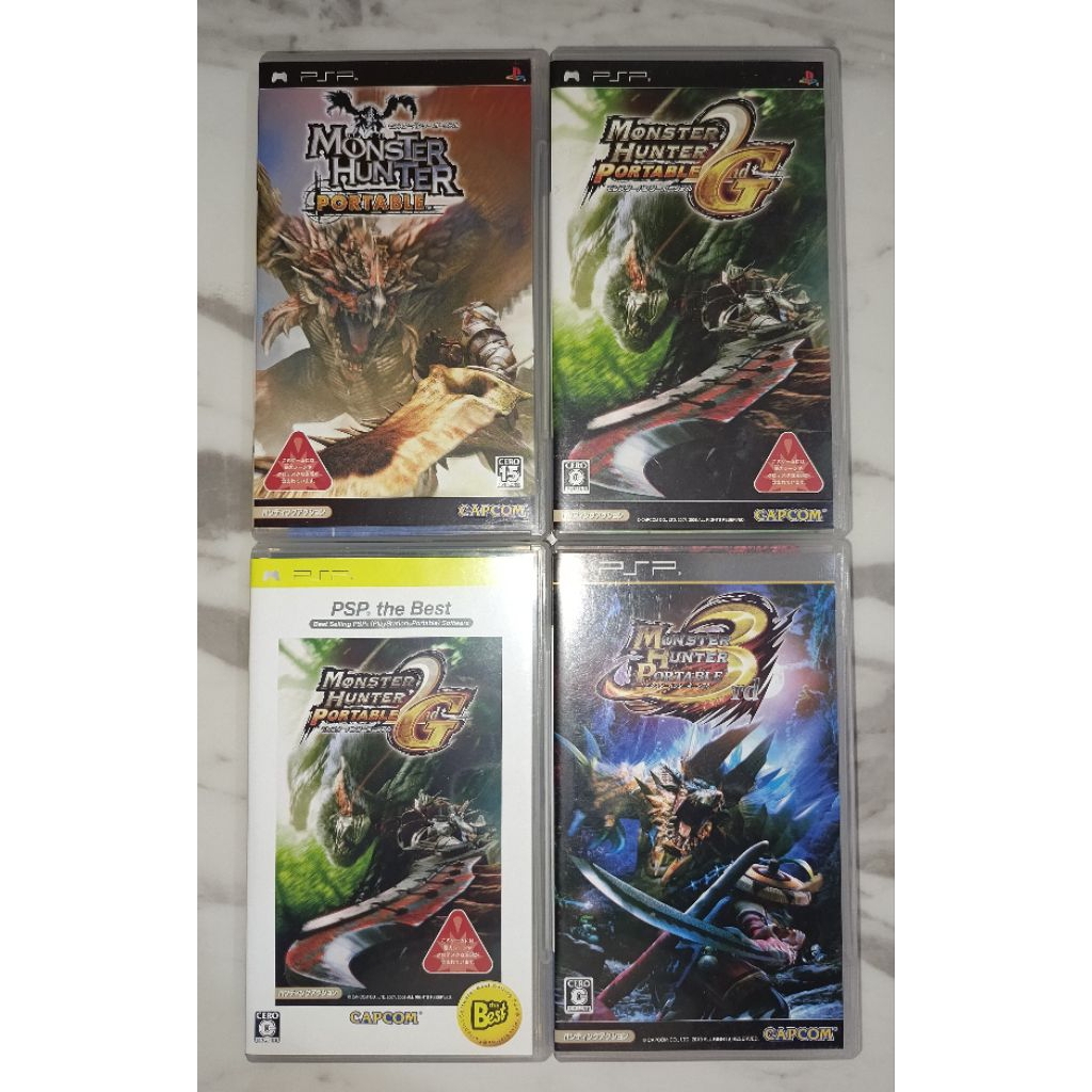 PSP Japanese Monster Hunter Portable Series – MHP / MHP2G / MHP3rd ...