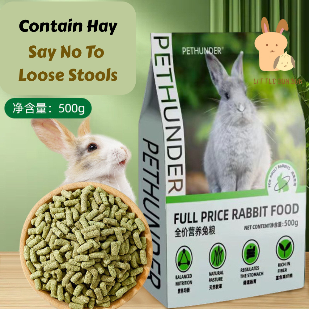 Rabbit Premium Crispy feed 500g 🐰natural hay high quality pallet food ...
