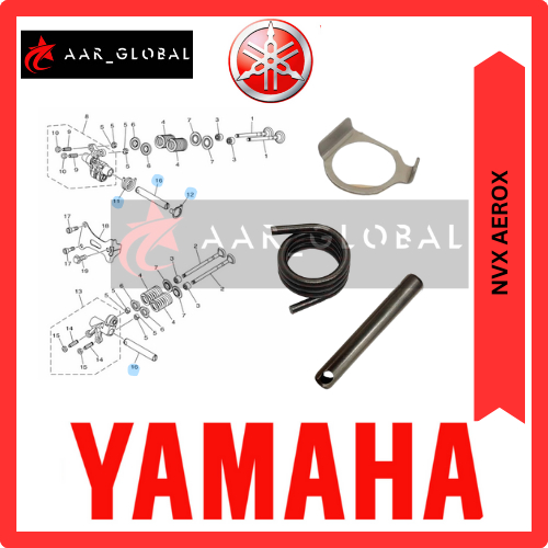 NVX 155 V1 / NVX V2 / AEROX / NMAX V1 / NMAX 2020 V2 VALVE SPRING, COIL / PLATE / SHAFT, ROCKER ...