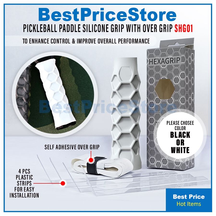 BPS Pickleball Silicone Hand Grip Tape Protective Cover Anti Slip ...