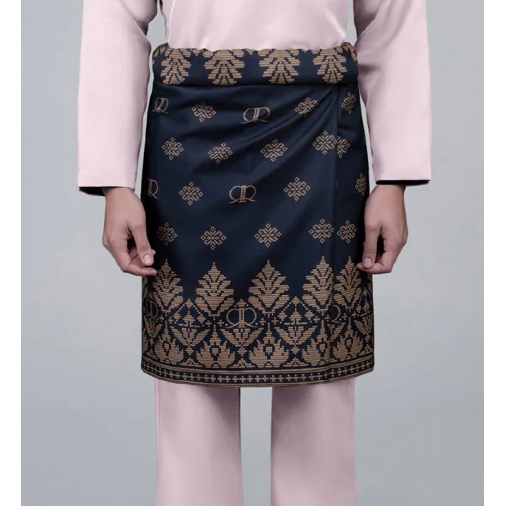 RR Polyester printed Sampin Songket in Black Gold by Rizman Ruzaini new ...