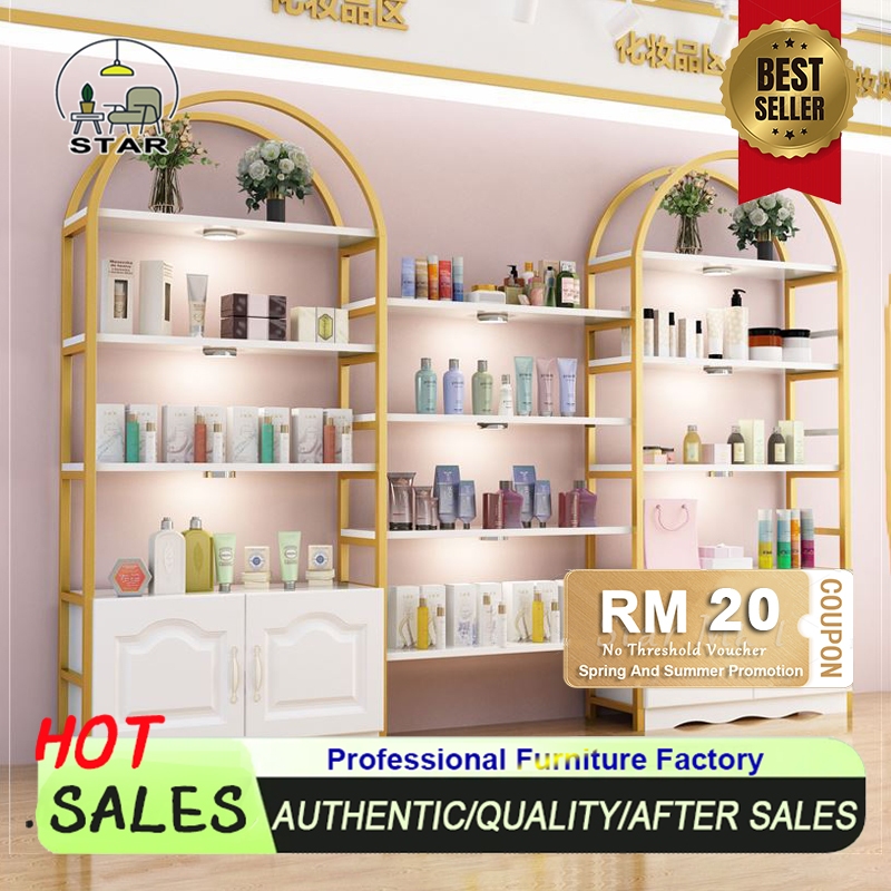 Cosmetics Display Cabinets Shelves Display Cabinets Beauty Salon Product Display Racks Storage ...