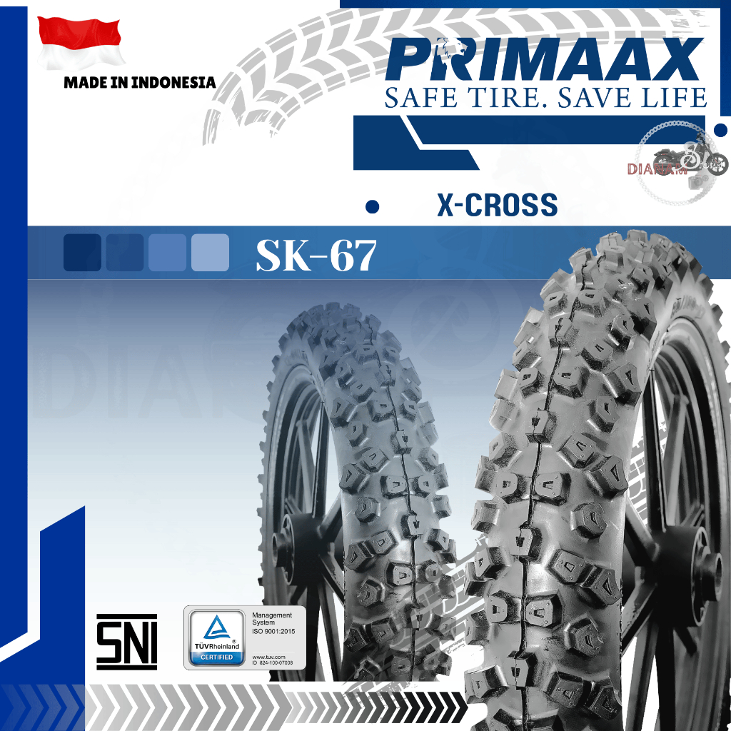 PRIMAAX SK67 X-CROSS TYRE 70/100-18 70/100-18 80/100-18 90/100-16 ...