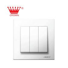 CROWN CE 3 Gang 1 Way Switch | Shopee Malaysia