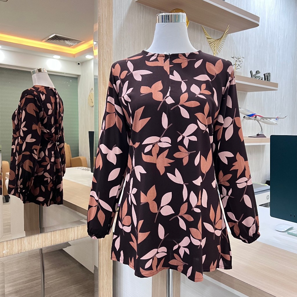 Baju Blouse Daun 2.0 ( Soft Cotton ) SEMI IRONLESS 2025 JACQQSTORE Plus ...