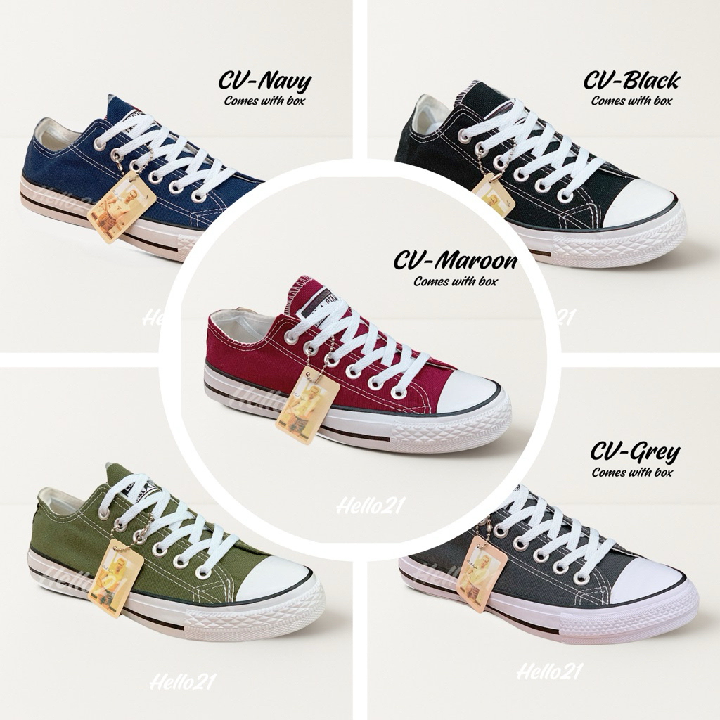 Kasut Canvas Sneakers Men Women Low Cut School Shoes Kasut Sekolah All ...