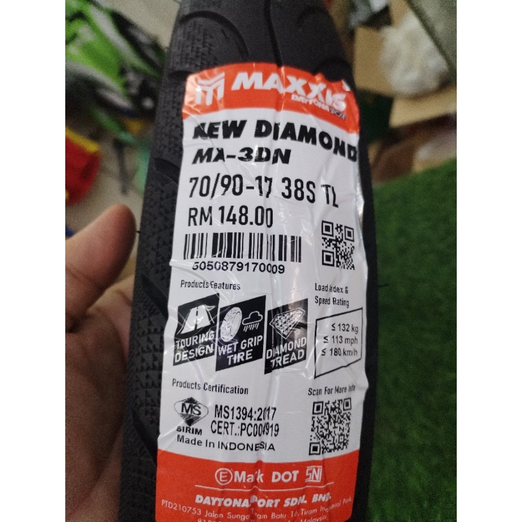 Maxxis diamond 70/90-17(2025) | Shopee Malaysia