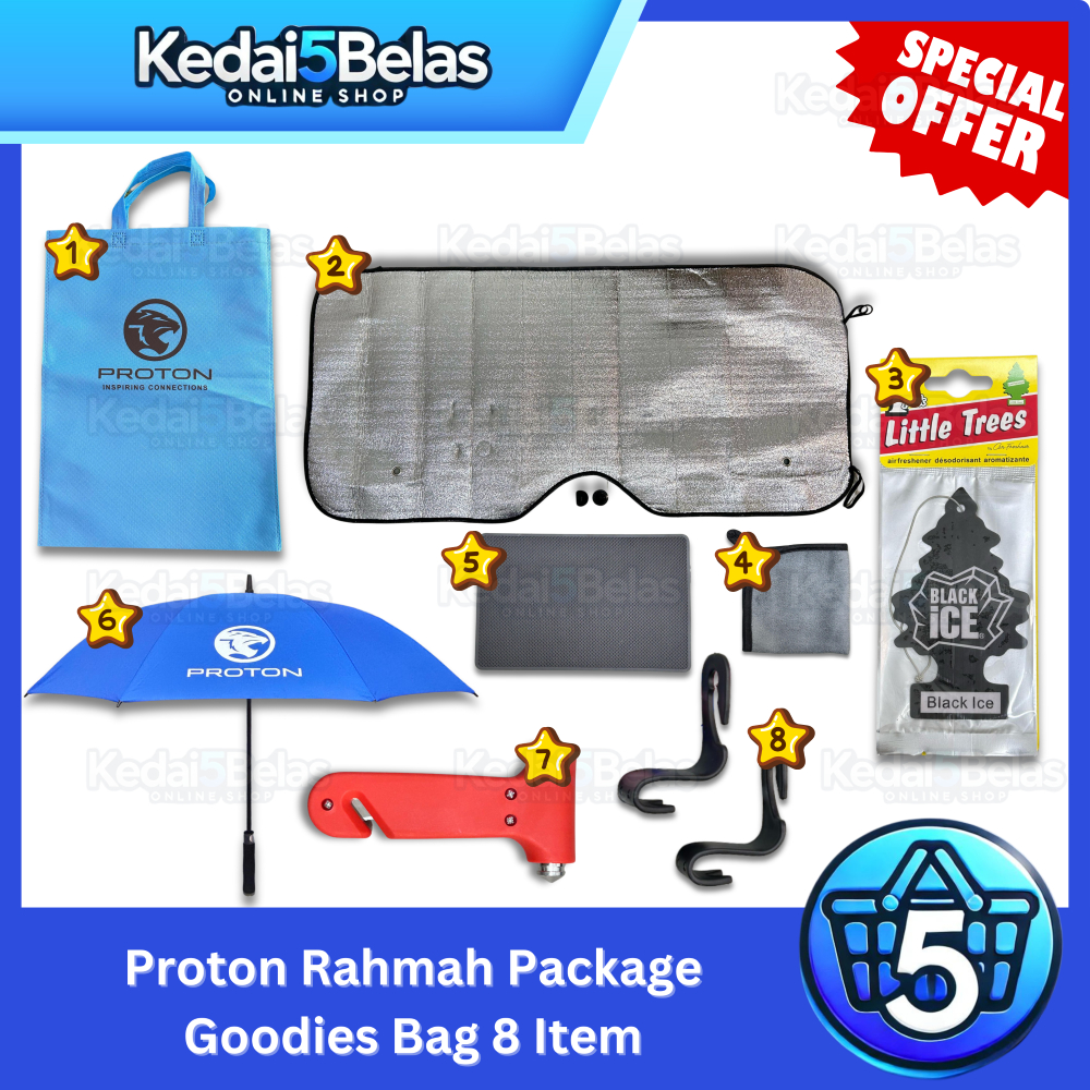 [READY STOCK] Car Goodies Bag Set For Gift 8 Item Rahmah Package with ...