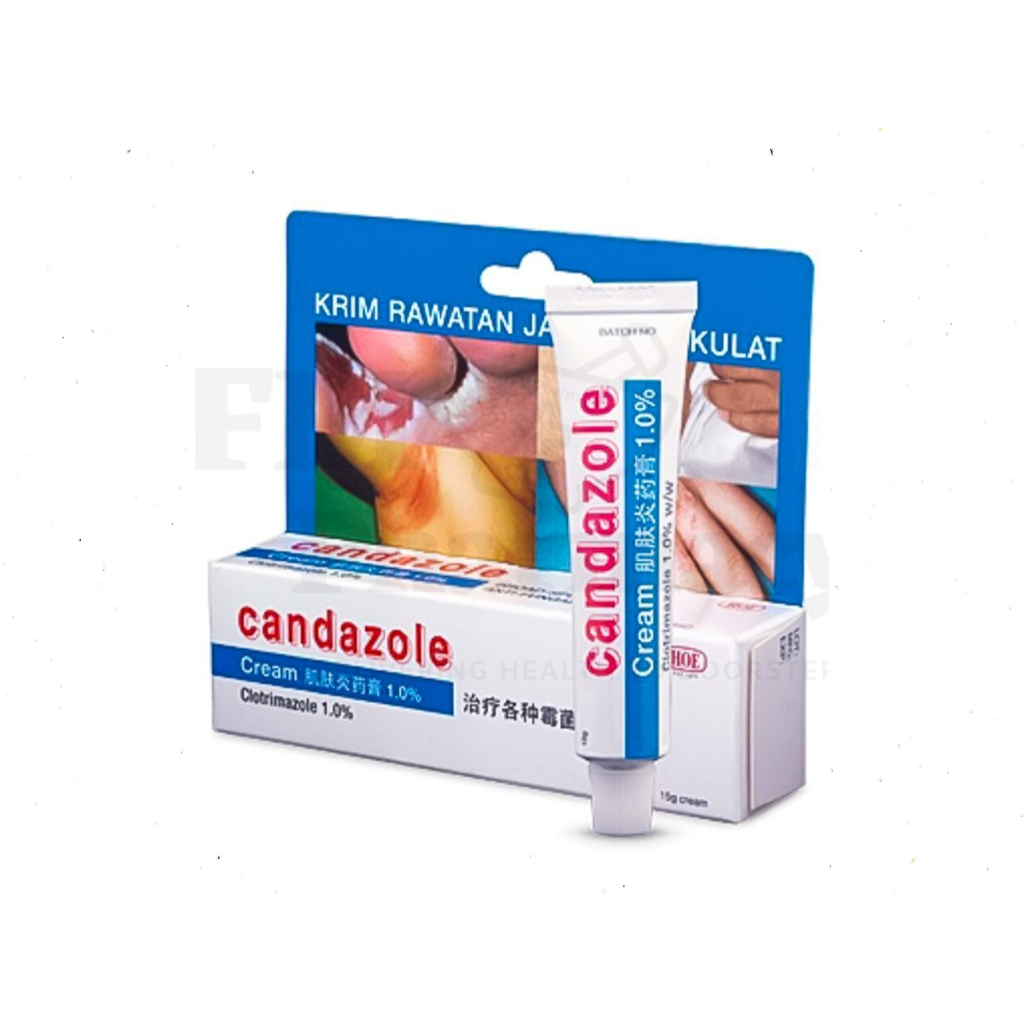 CANDAZOLE - CREAM ANTIFUNGAL : KRIM RAWATAN JANGKITAN KULAT @(BLUE-15G ...