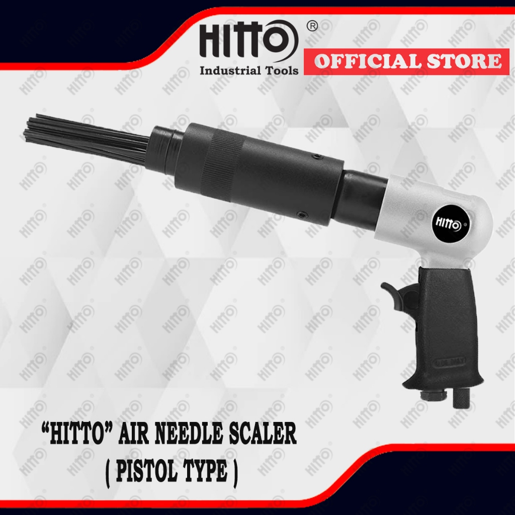 [ HITTO ] AIR NEEDLE SCALER ( PISTOL TYPE )/NEEDLE SCALER /RUST REMOVER ...