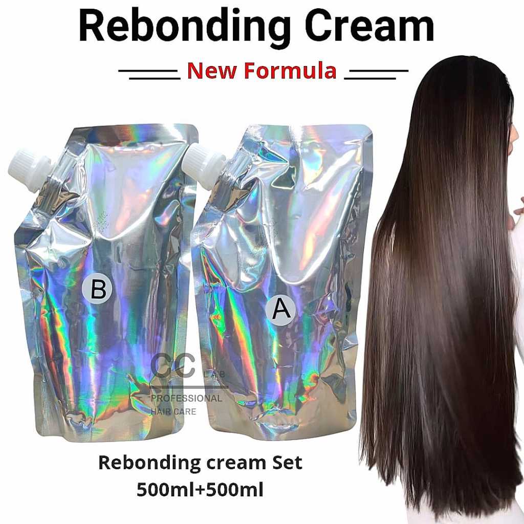 New Formula Set Rebonding Cream (500ml +500ml) SUPER EASY to operate ...