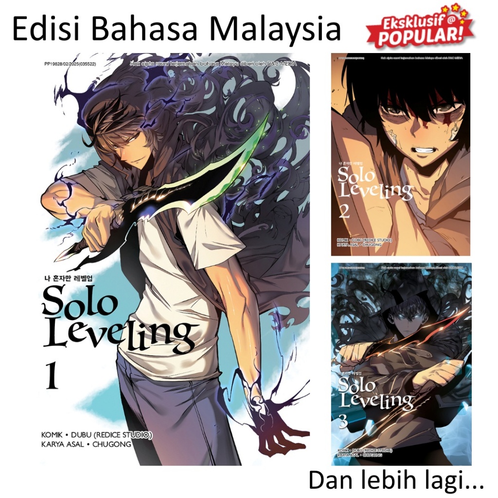 Original Manga Komik Solo Leveling Jilid 1-26 | Chugong [Manhwa Korea ...