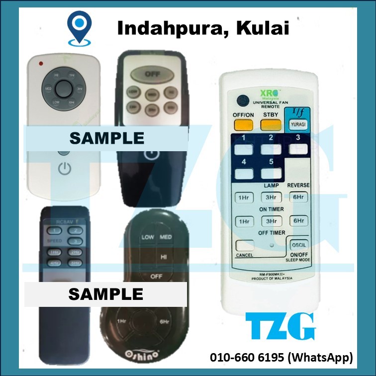 UNIVERSAL REMOTE (KULAI) NSB OSHINO CEILING FAN REMOTE CONTROL (REFER ...