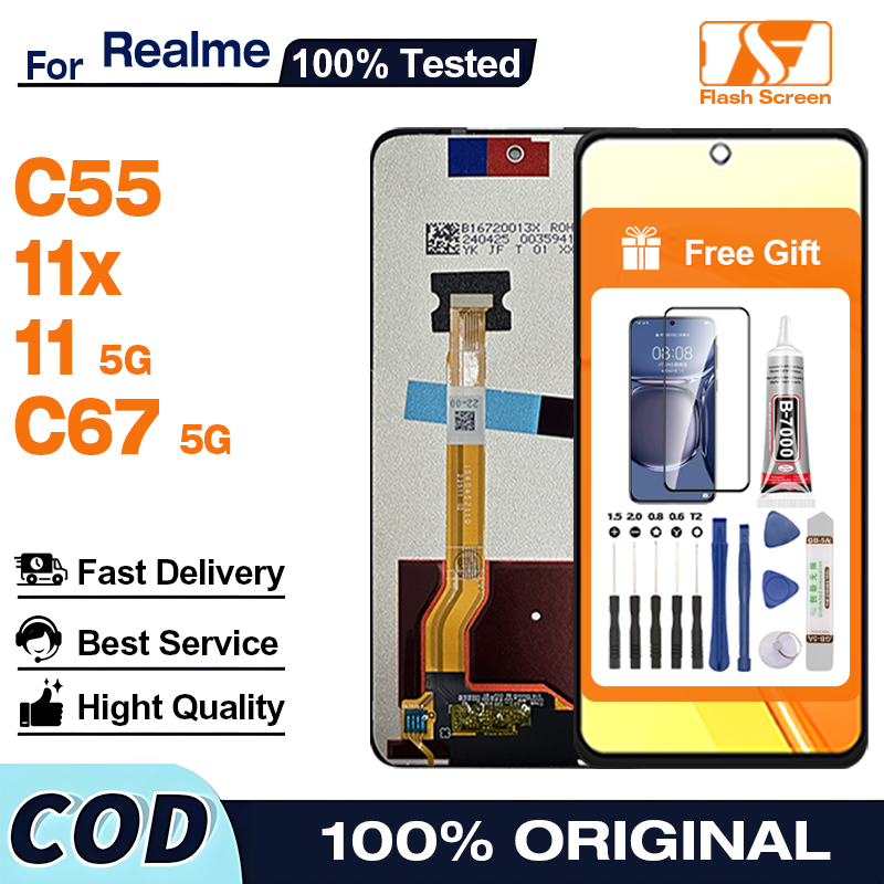 ORI LCD REALME C55/ 11 5G/ 11x 5G/ C67 5G High-Quality Digitizer Assembly Replacement | Shopee ...