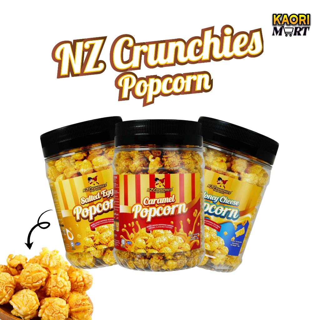 NZ Crunchies Popcorn 150g Caramel, Salted Egg, Honey Cheese | Shopee ...