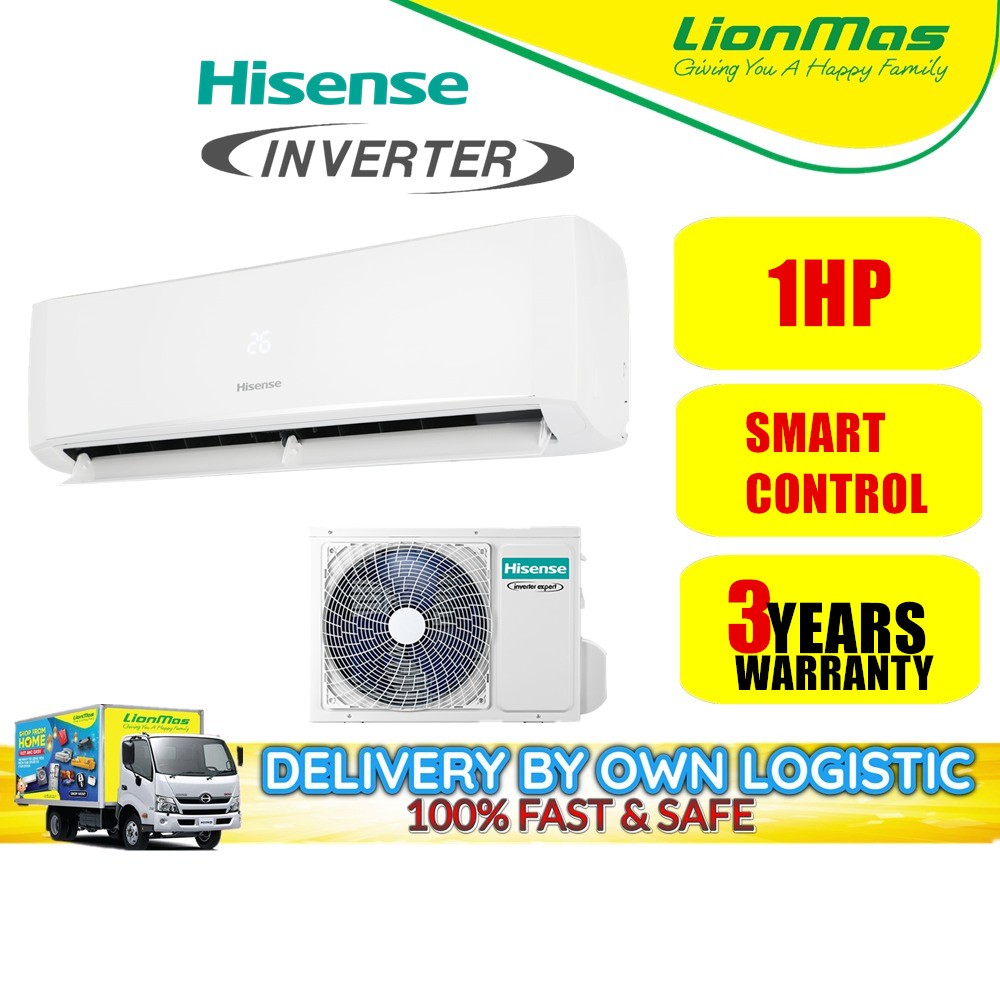 Hisense 1HP / 1.5HP Inverter Air Conditioner AI09CBGS Air Cond ...