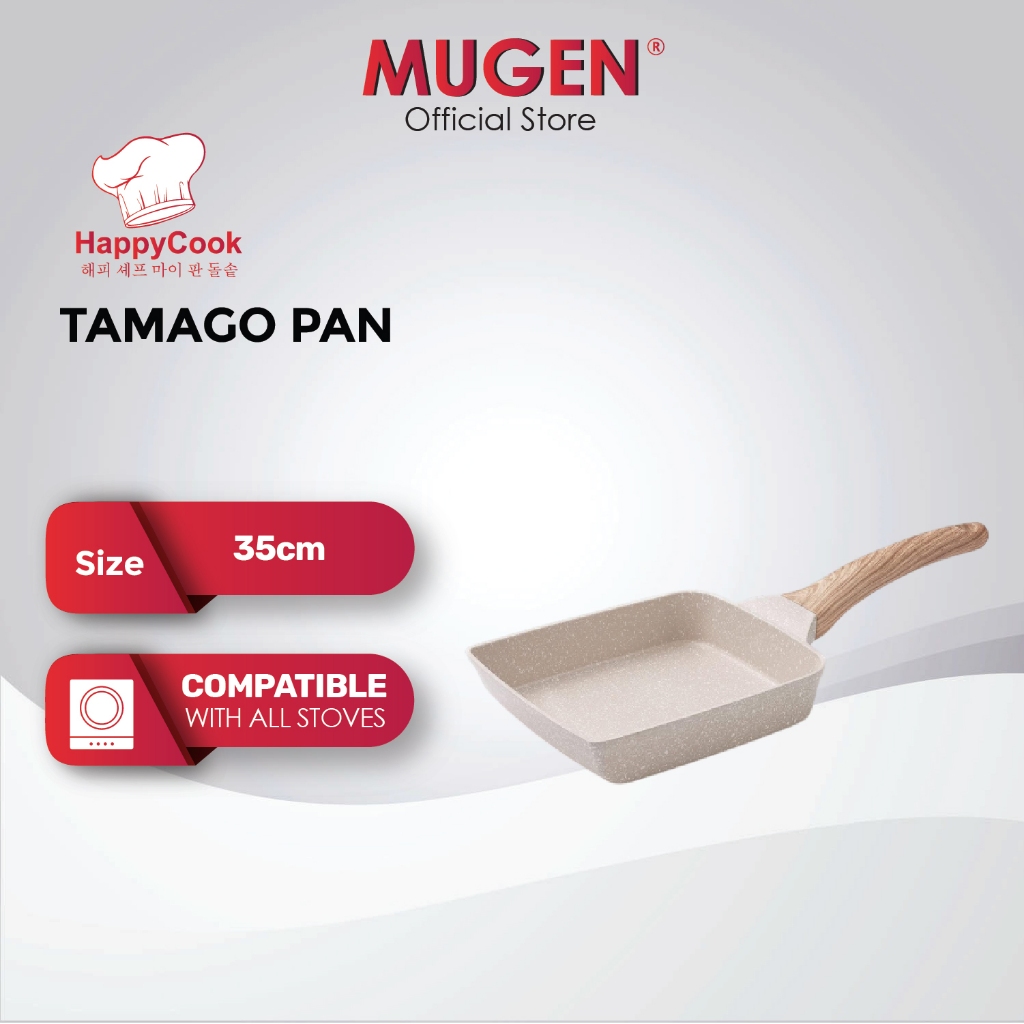 HappyCook Non-Stick Japanese Tamago Grill Pan | Shopee Malaysia