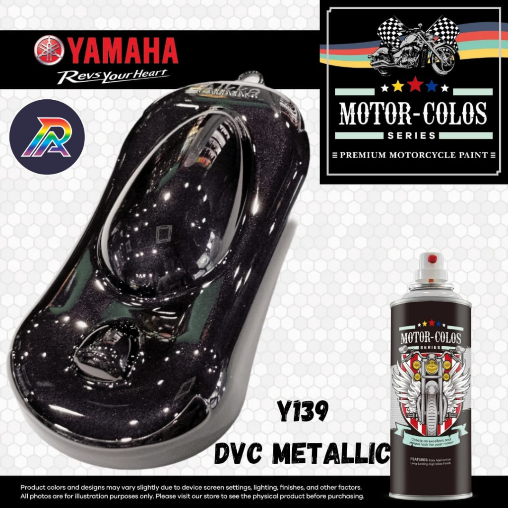 [YAMAHA] AIKKA Motor-Colos Series Aerosol Spray Color Code Y139 DVC METALLIC / MIRI,SARAWAK ...